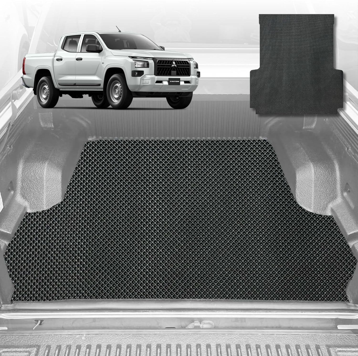 Outback GT 6D Diamond Ute Tub Mat for All-New Mitsubishi Triton Double ...