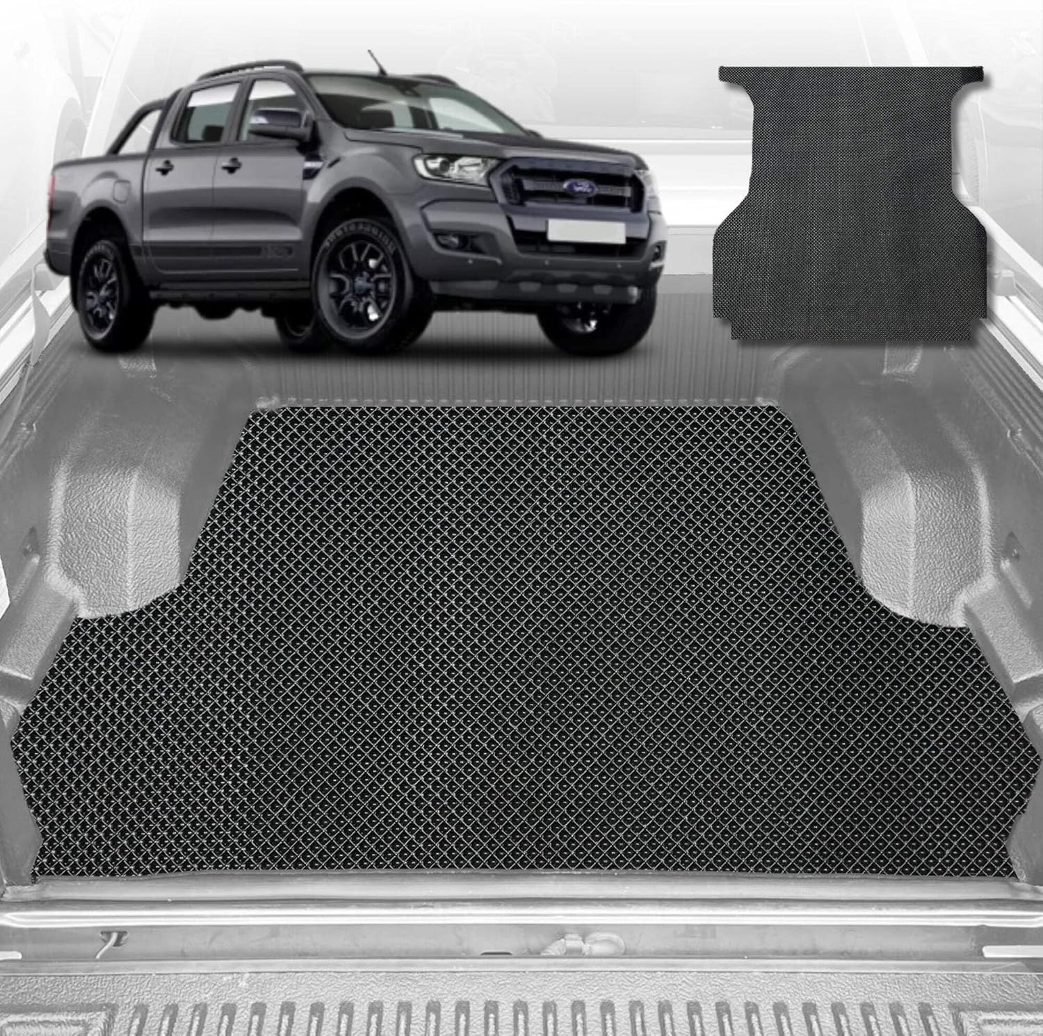 Outback GT 6D Diamond Ute Tub Mat for Ford Ranger (PX2 Dual Cab Ute ...