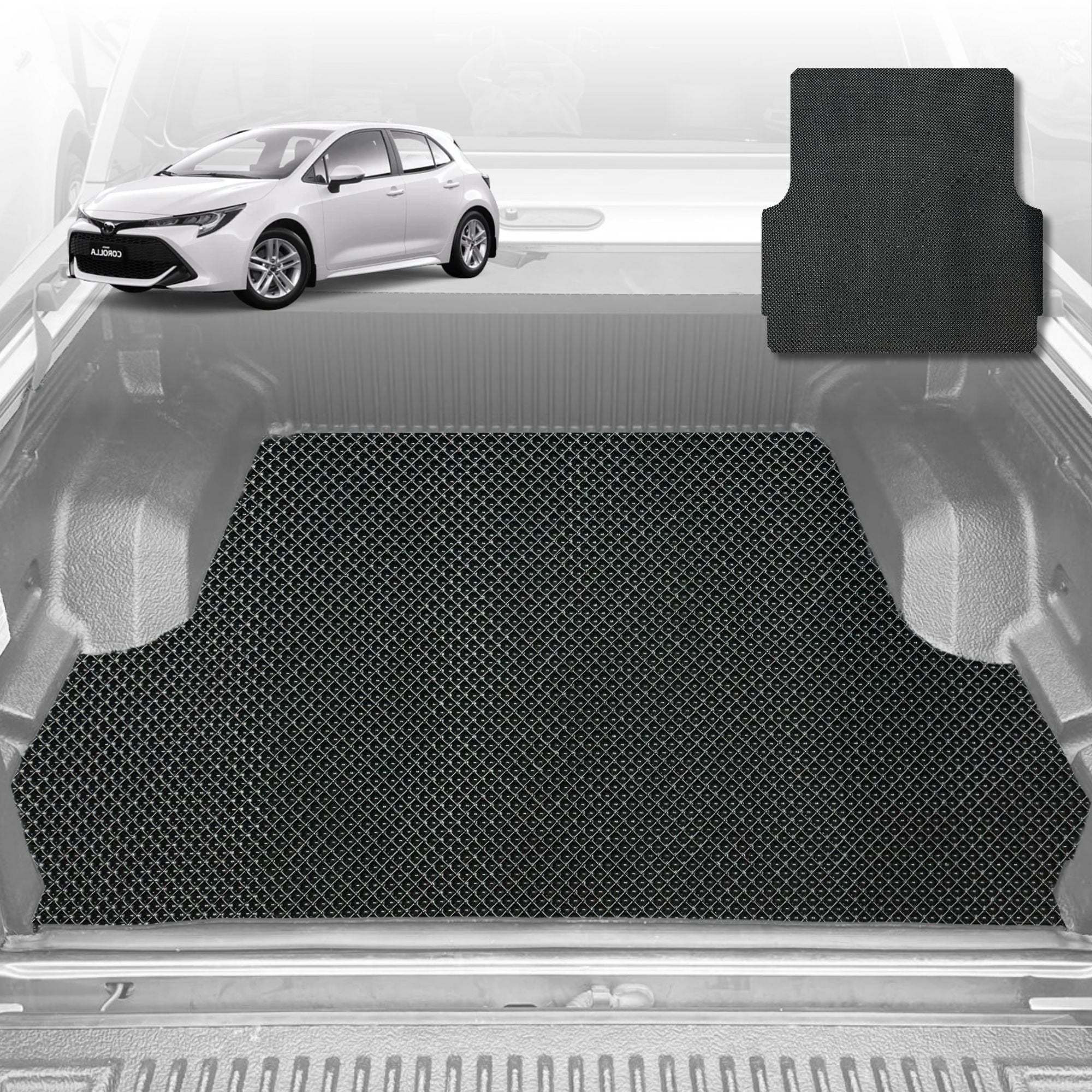 6D Diamond Car Boot Mat for Toyota Corolla 2018 - Current Hatch (Hatch ...